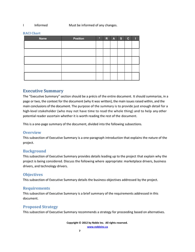 Brd template uml-noble_inc | PDF