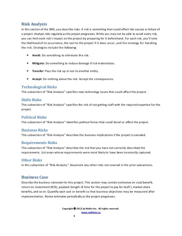 Brd Template Uml-noble Inc