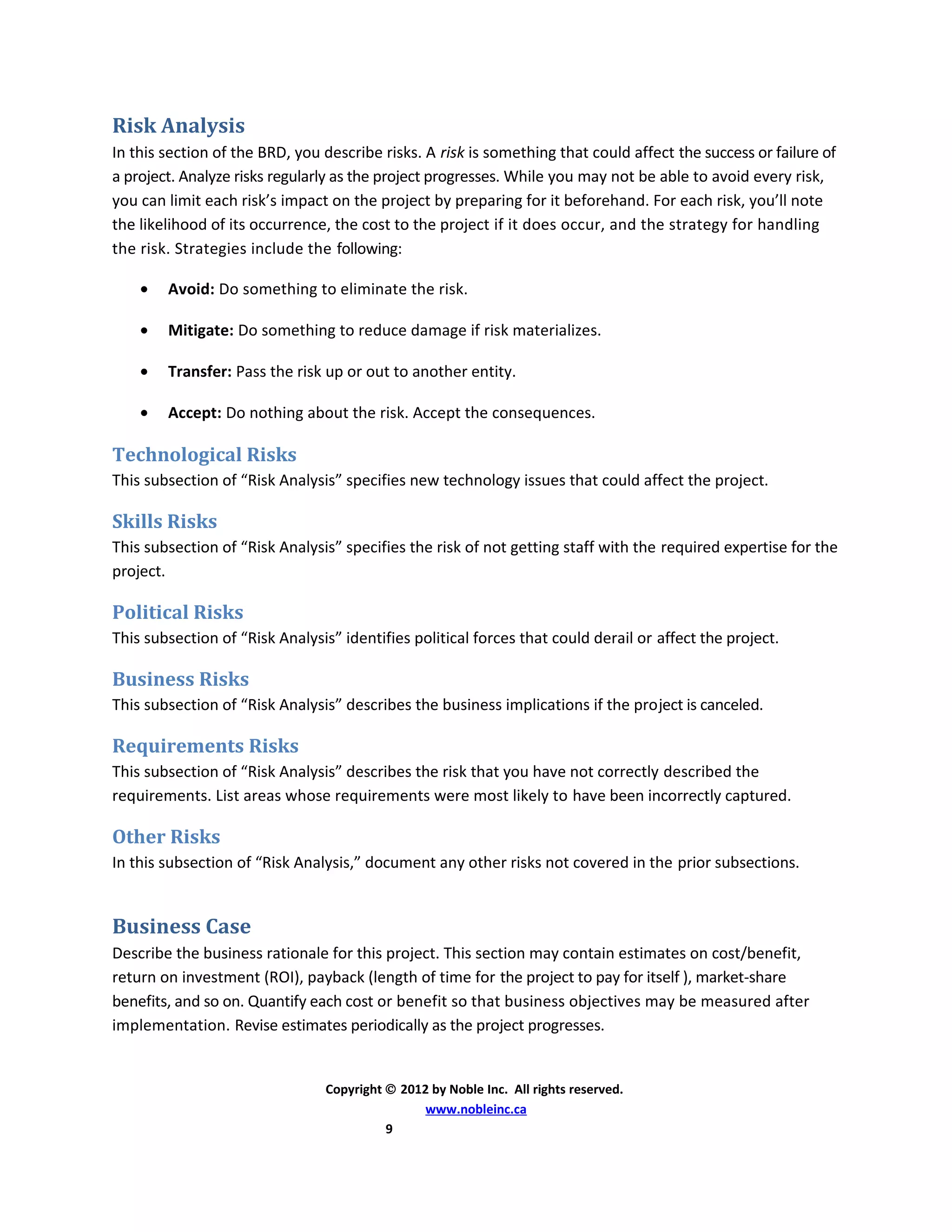 Brd template uml | PDF