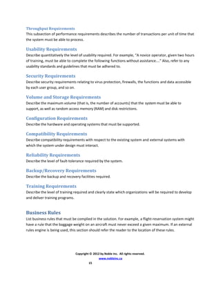 Brd template uml | DOC