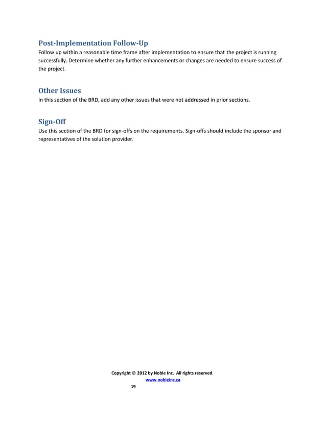 Brd template uml | PDF