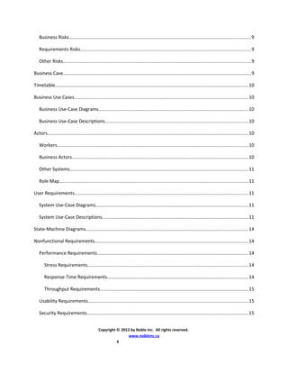 Brd template uml | DOC