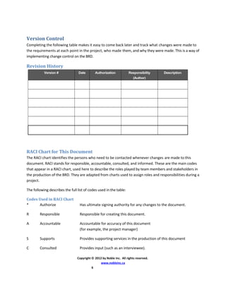 Brd template uml | PDF