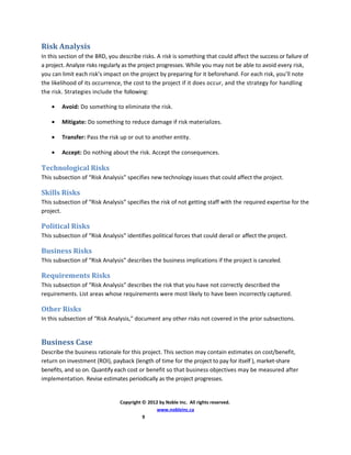 Brd template uml | PDF