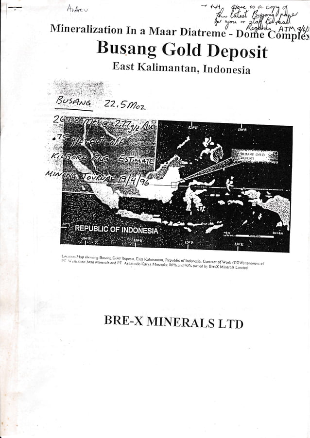 Mineralizacion del yacimiento Busang - Bre-X paper_1996.pdf