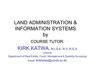 Land information and Administration systems | PDF