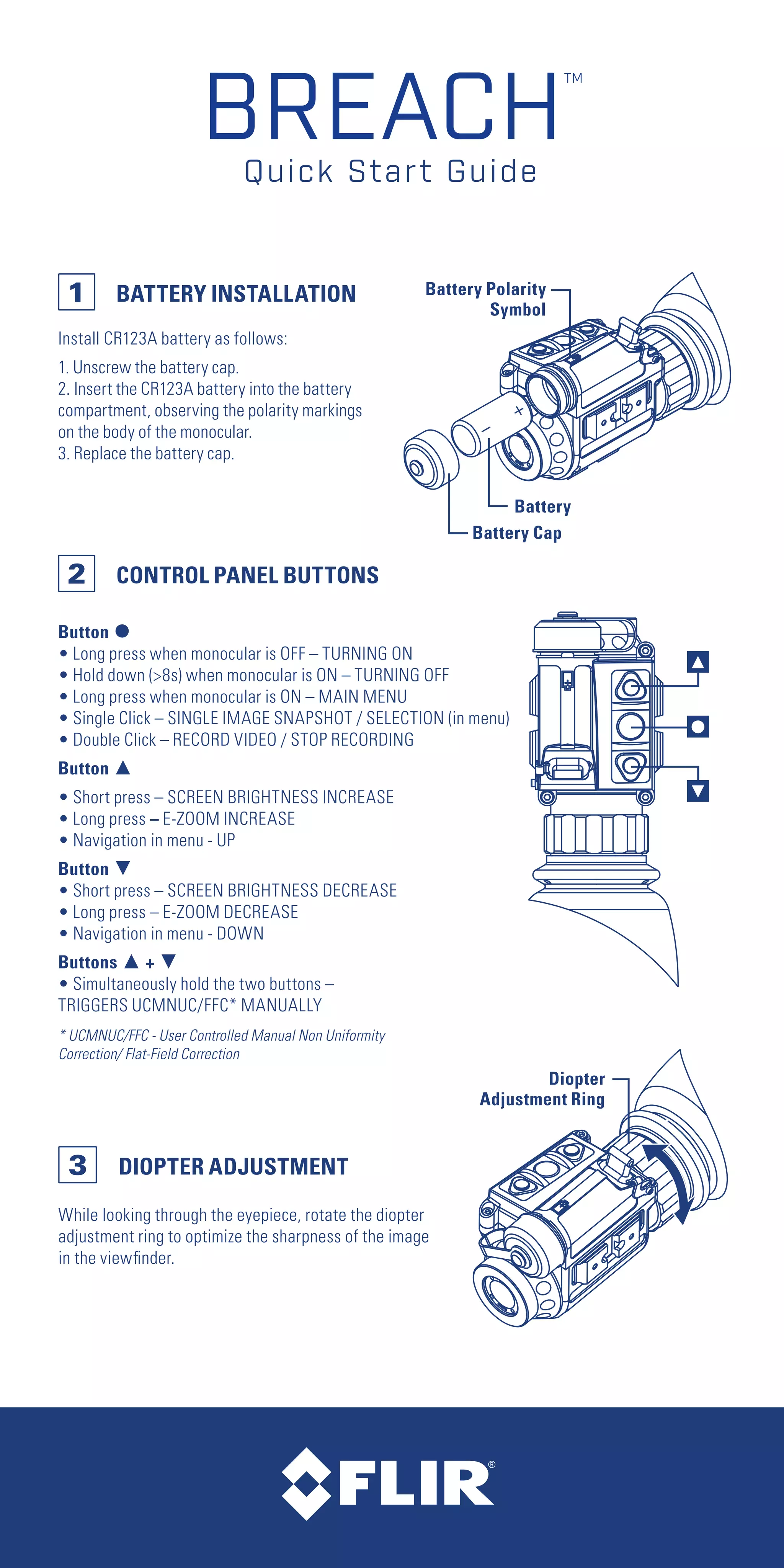 Quickstart Guide | Flir Breach PTQ | Optics Trade | PDF