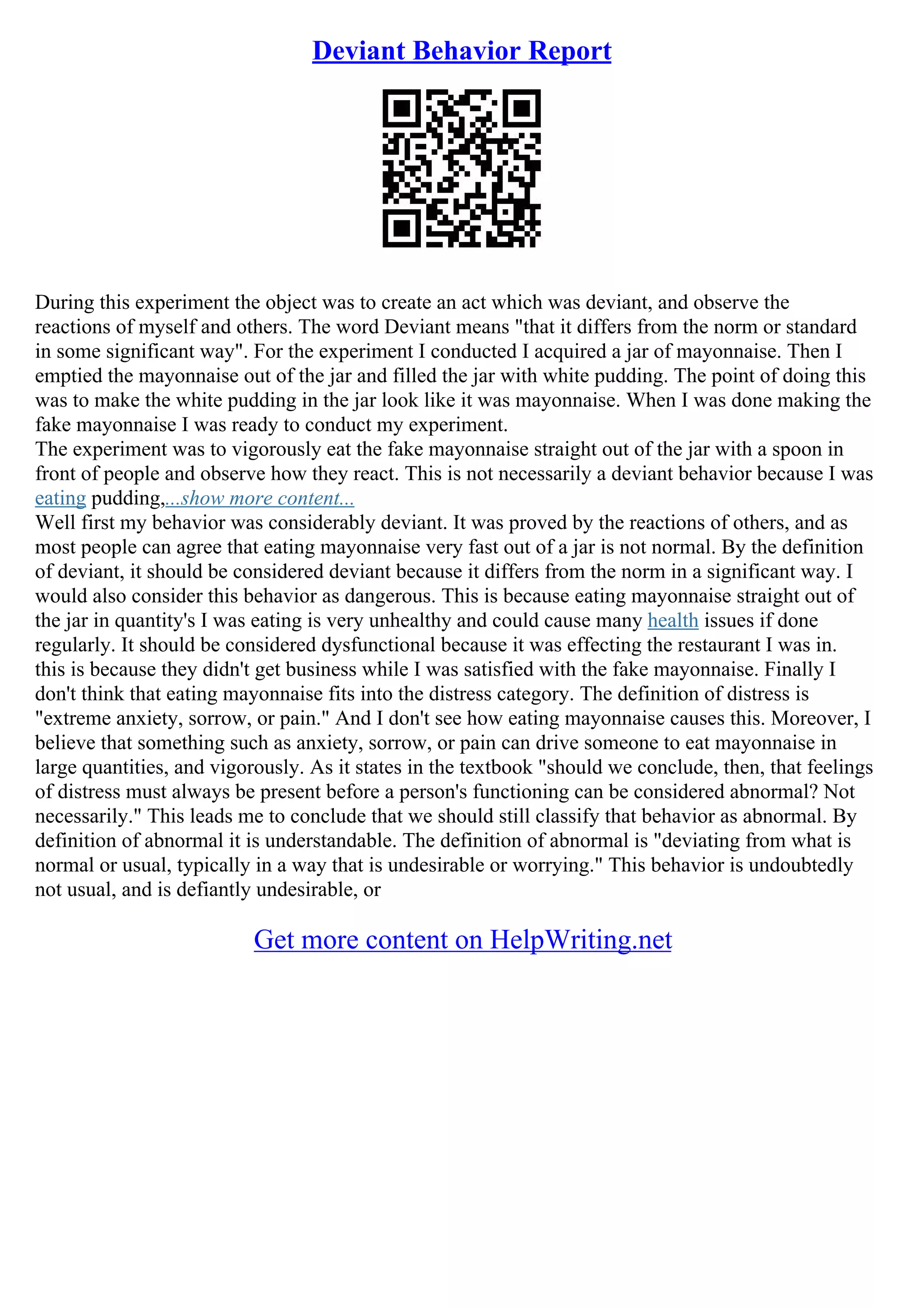 Breaching Experiment Essay | PDF | Free Download