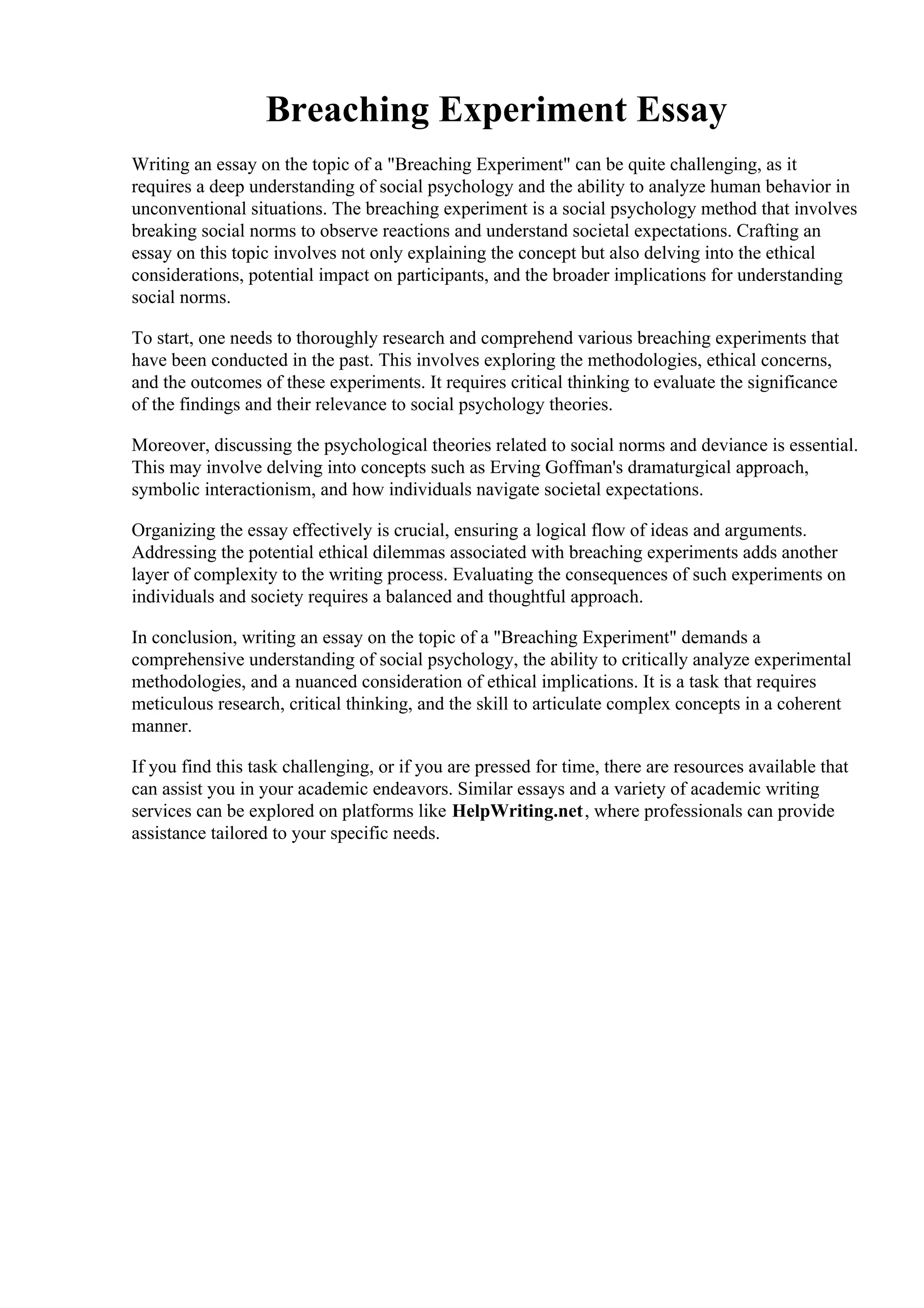 Breaching Experiment Essay.pdf