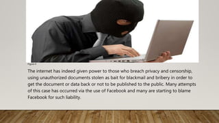 Breaching privacy, censorship and copyright | PPT