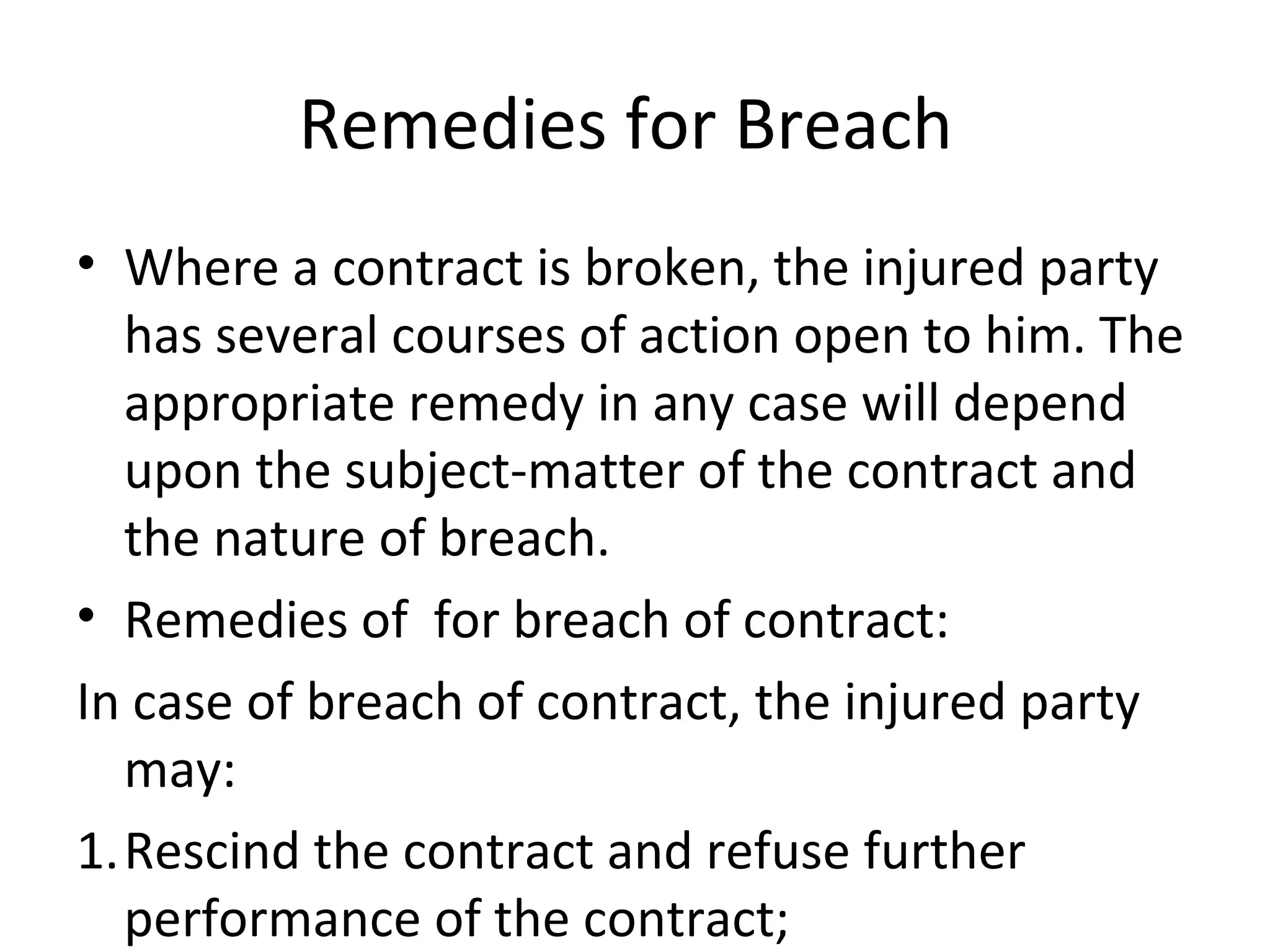 Breach of contract | PPT