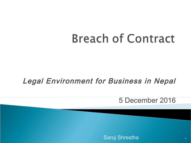 Breach of contract | PPT