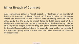 #Breach of Contract# By SN Panigrahi | PPT