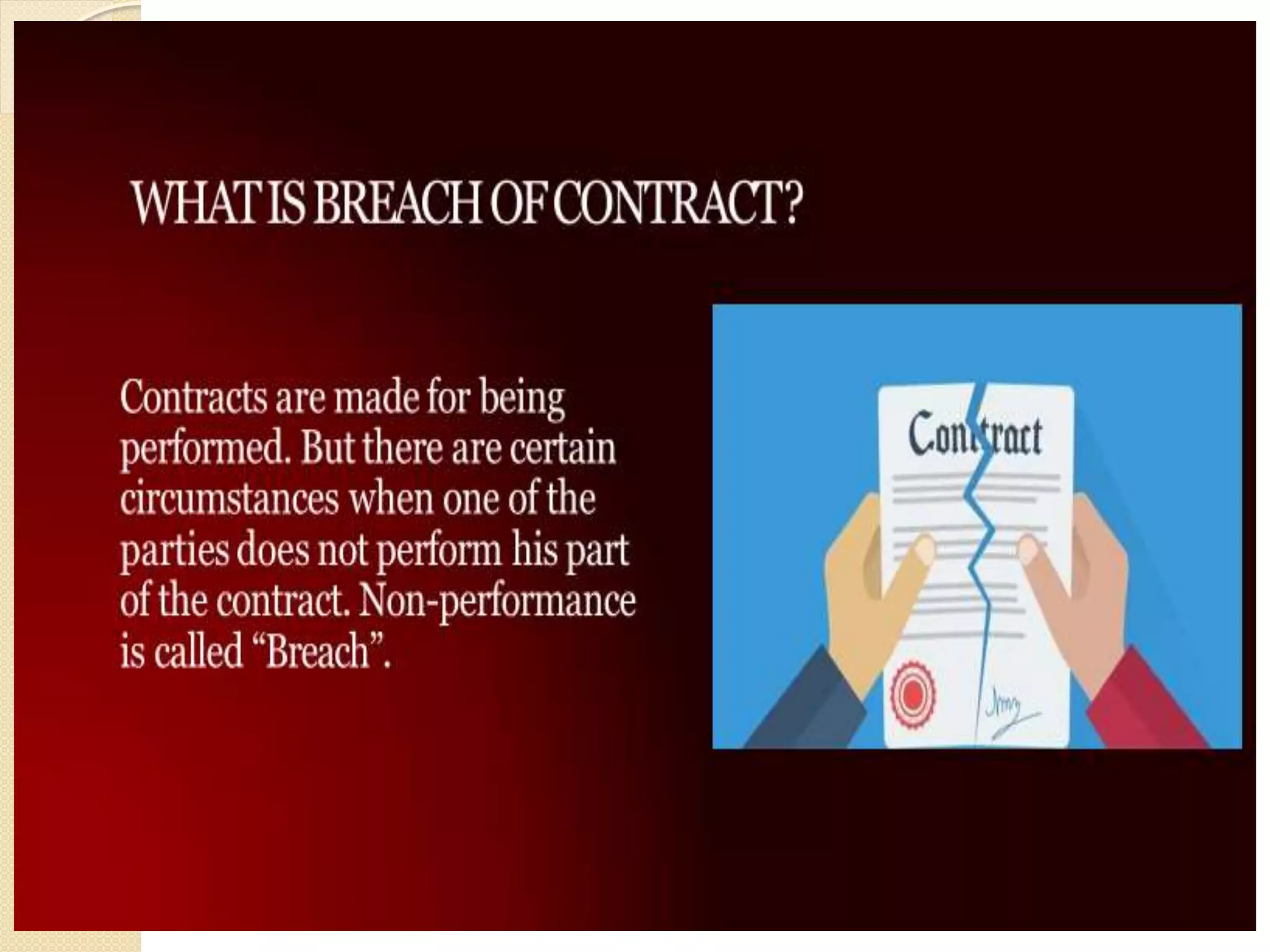 Breach of contract | PPT