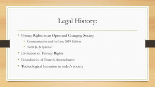 Breach of Privacy in the Age of Technology | PPT