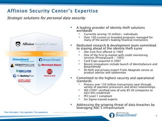 Affinion Secuirty Center - BreachShield Overview | PPT | Internet ...