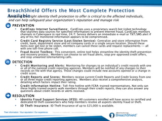 Affinion Secuirty Center - BreachShield Overview | PPT | Internet ...