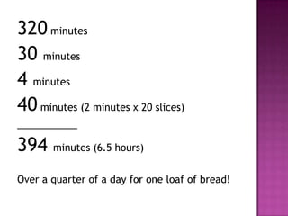 Bread: The value of time | PPTX
