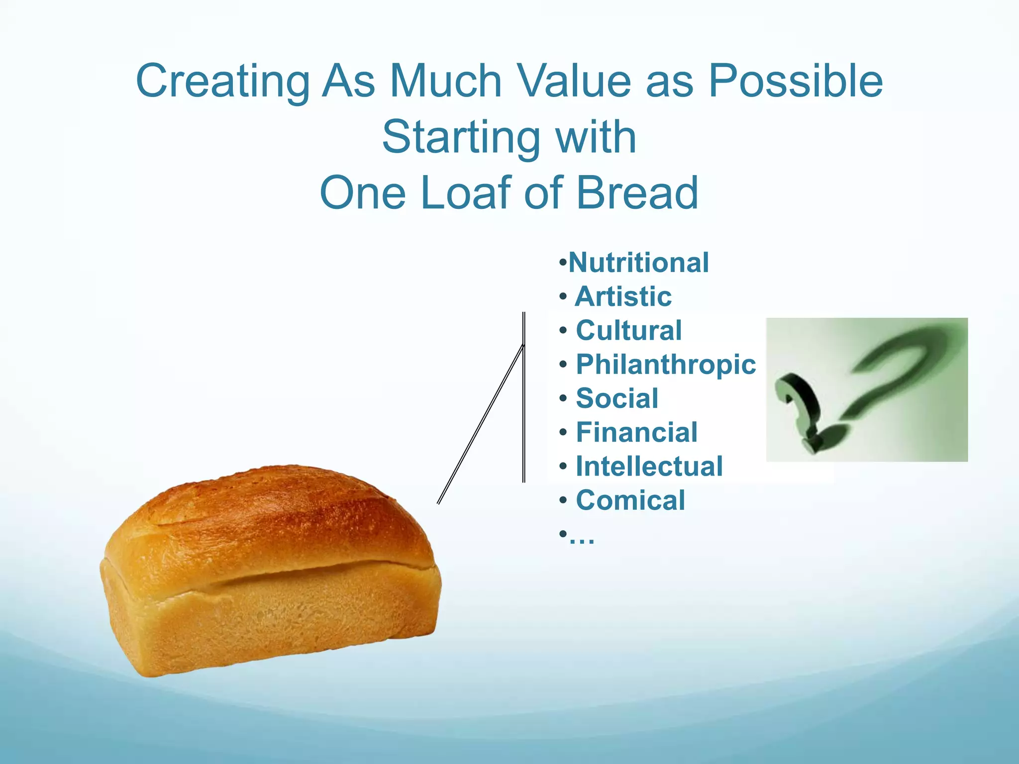 Create Value From One Loaf of Bread | PPTX
