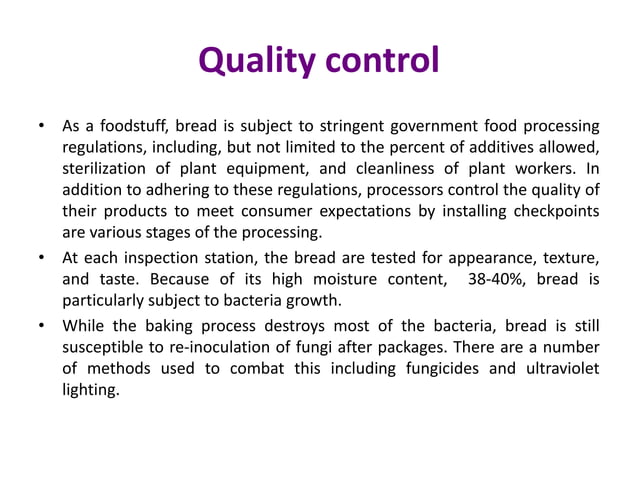 Bread Processing | PPTX