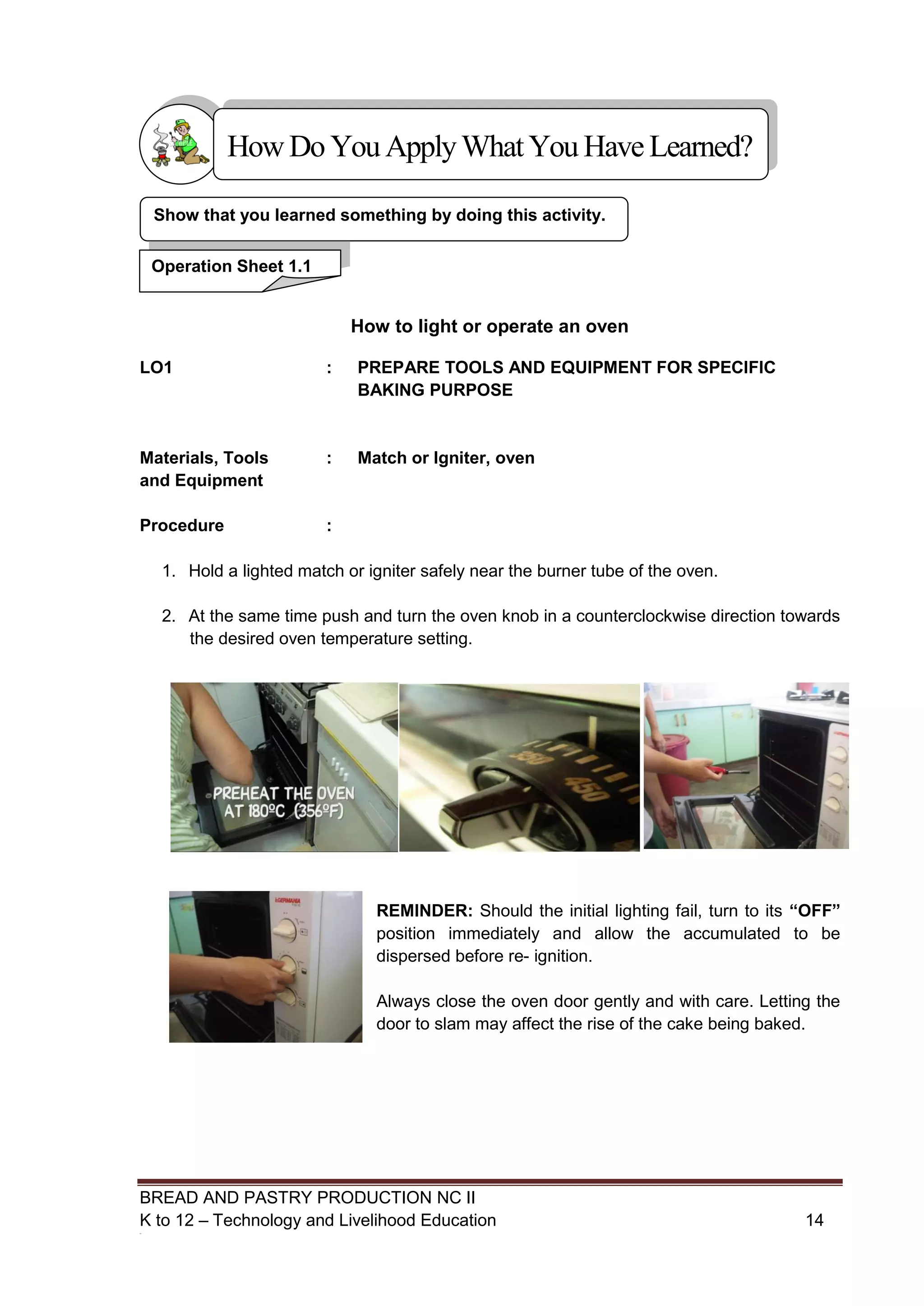 K to 12 Bread and Pastry Learning Module | PDF