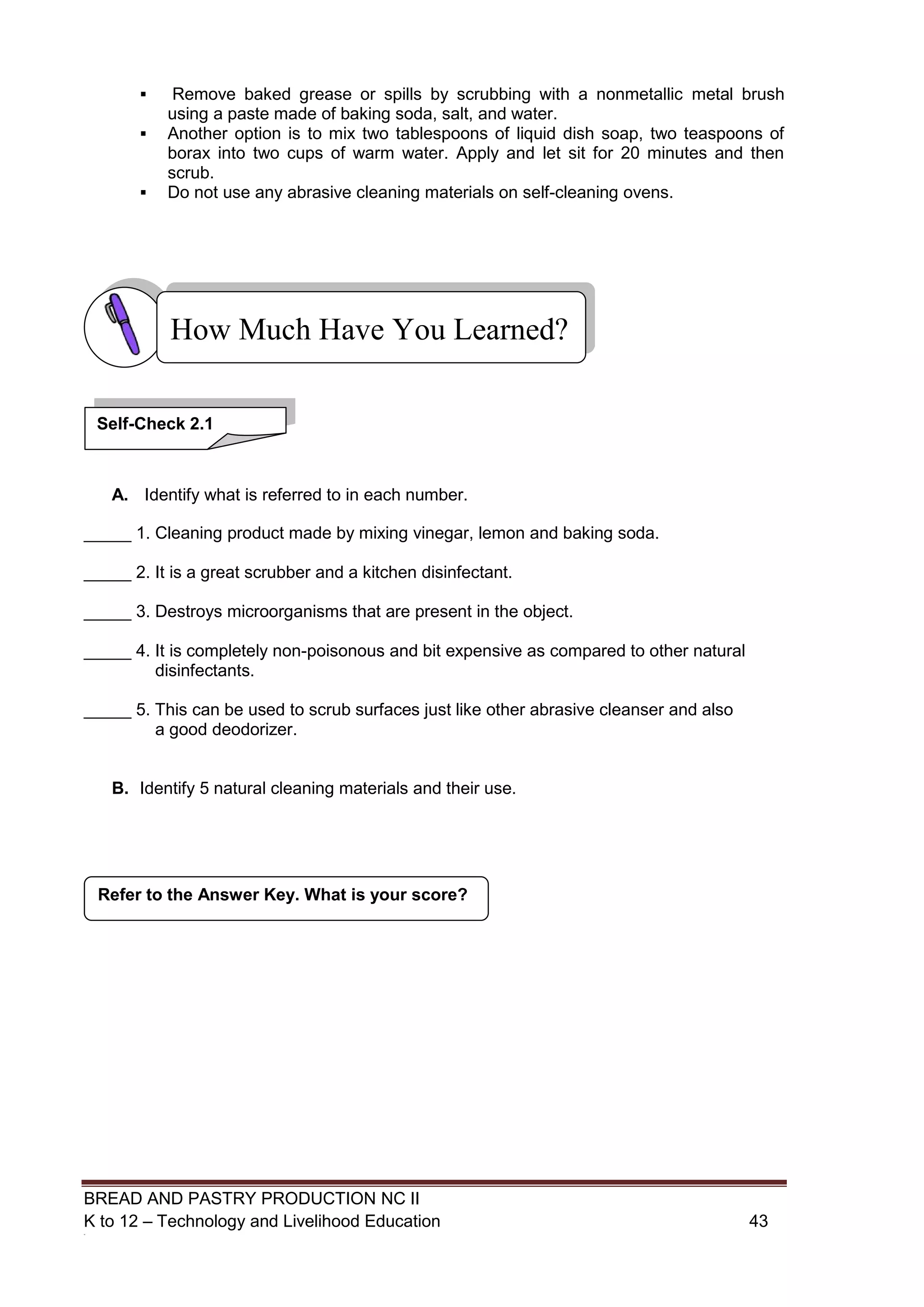 K to 12 Bread and Pastry Learning Module | PDF