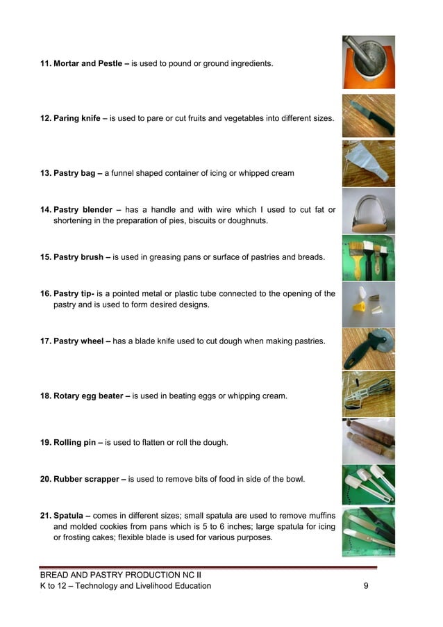 K to 12 Bread and Pastry Learning Module | PDF