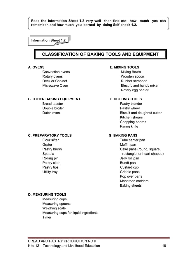 K to 12 Bread and Pastry Learning Module | PDF