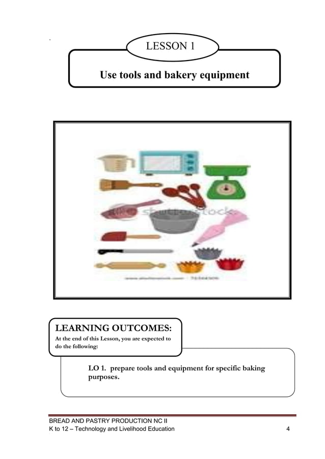 K to 12 Bread and Pastry Learning Module | PDF