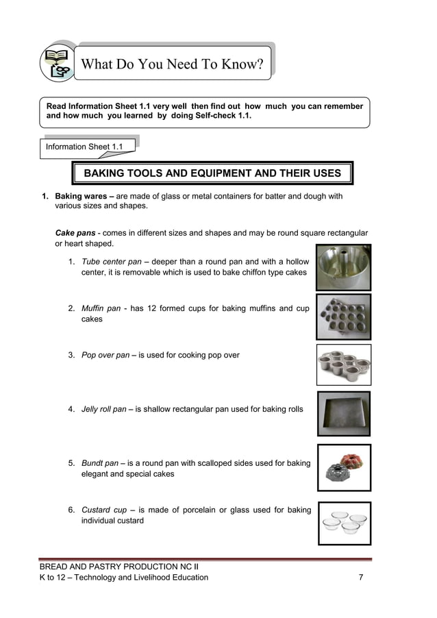 K to 12 Bread and Pastry Learning Module | PDF