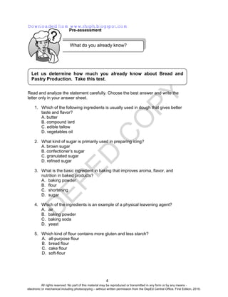 Bread and Pastry Production Manual.pdf | Desserts and Baking | Food & Drink