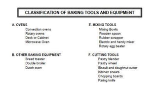 Bread and pastry tools, utensils and equipment | PPTX