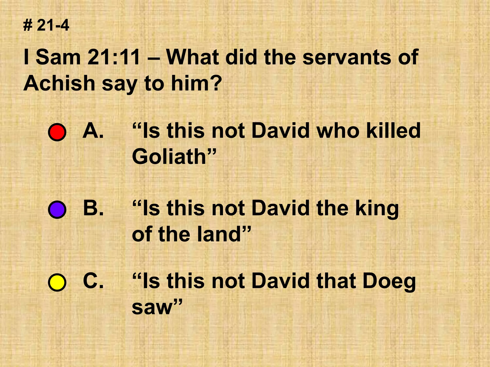 Bread and sword of an exiled king show | PPSX