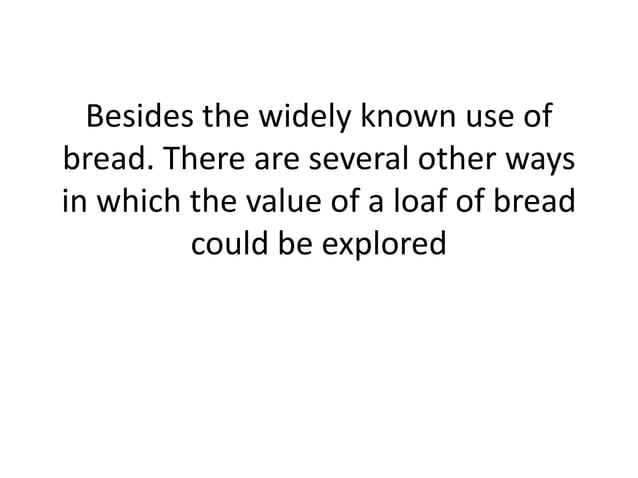 Bread assignment | PPT