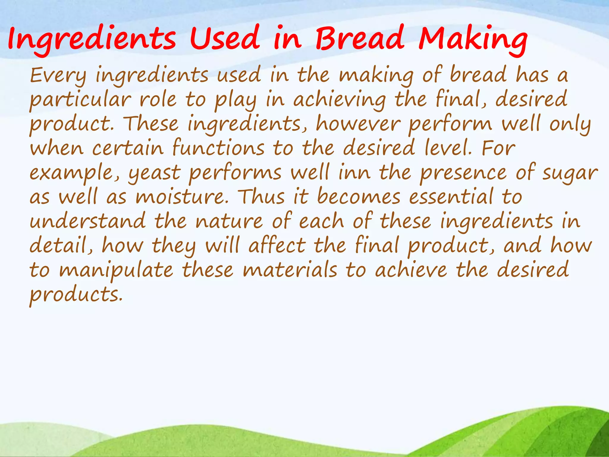 Bread fabrication | PPSX