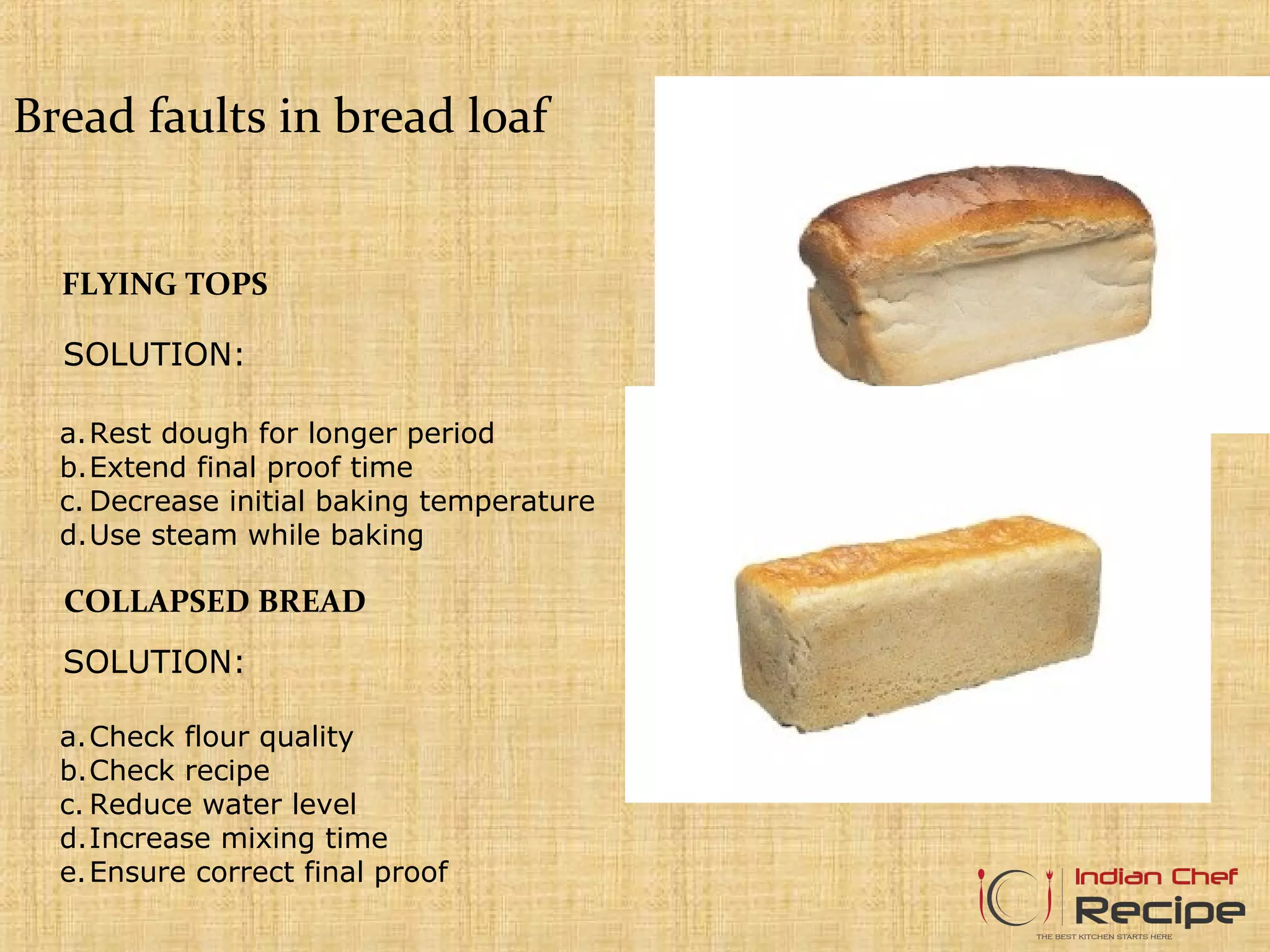 Bread faults and remidies by indianchefrecipe @ www.indianchefrecipe.com