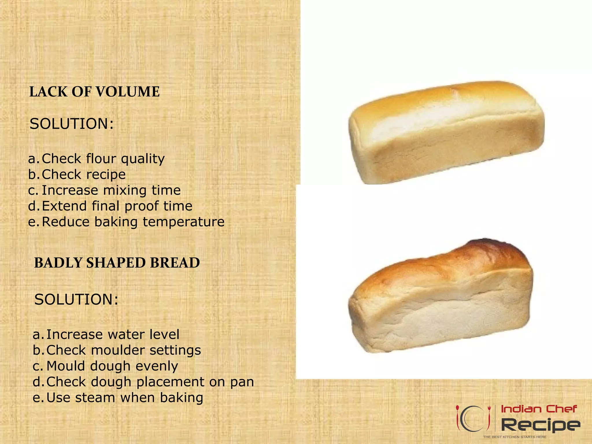 Bread faults and remidies by indianchefrecipe @ www.indianchefrecipe.com