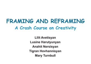 Bread: framing and reframing | PDF