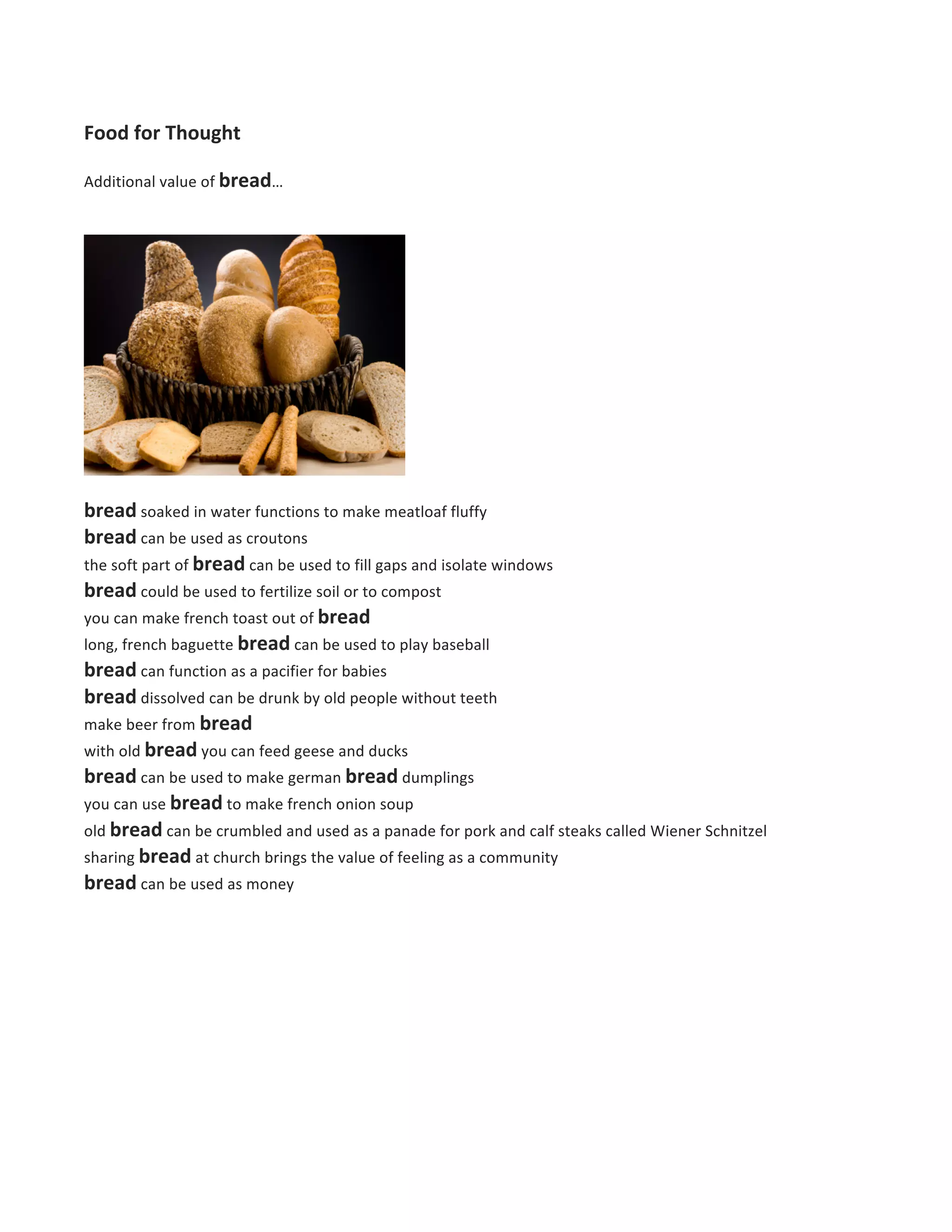 Framing and Reframing - Bread Project | PDF