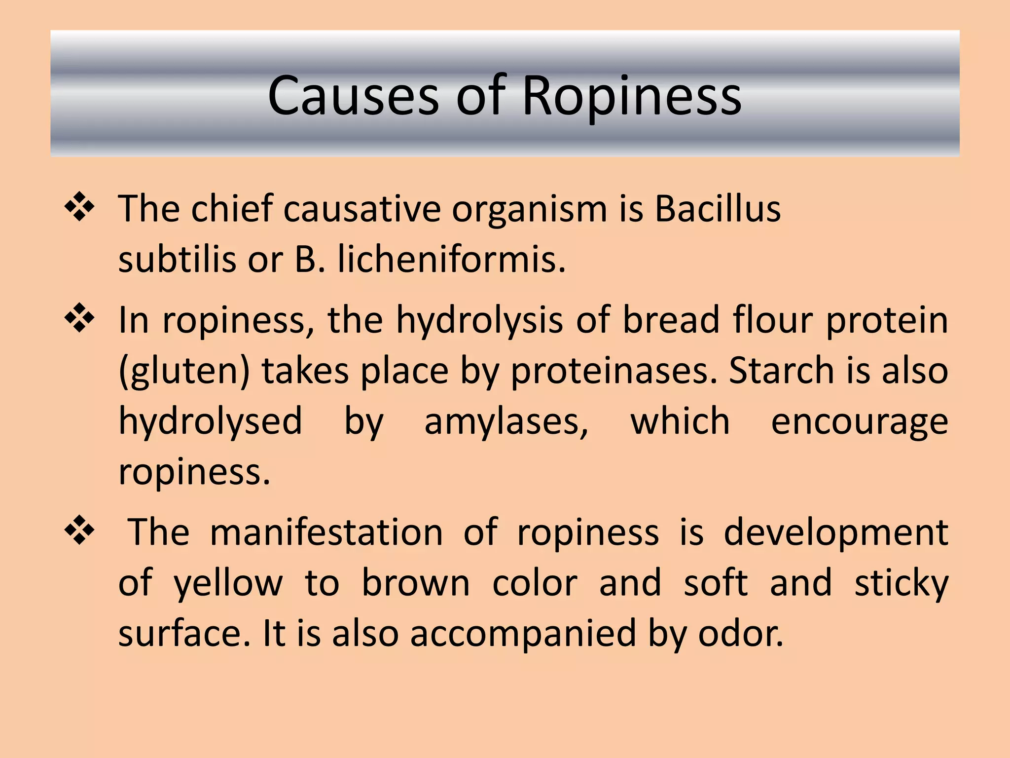 Bread spoilage and staling | PPTX