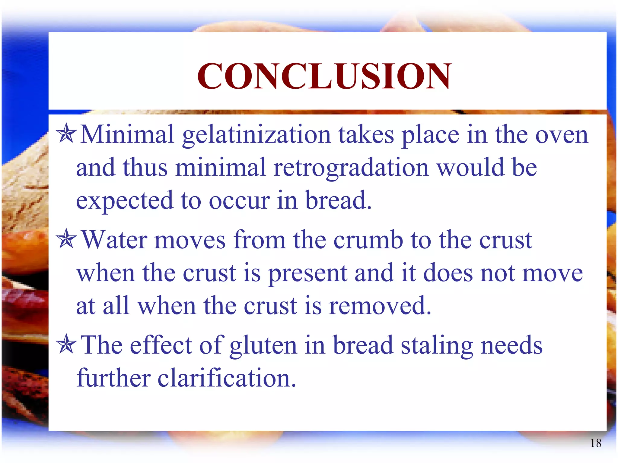 Causes of bread staling | PDF