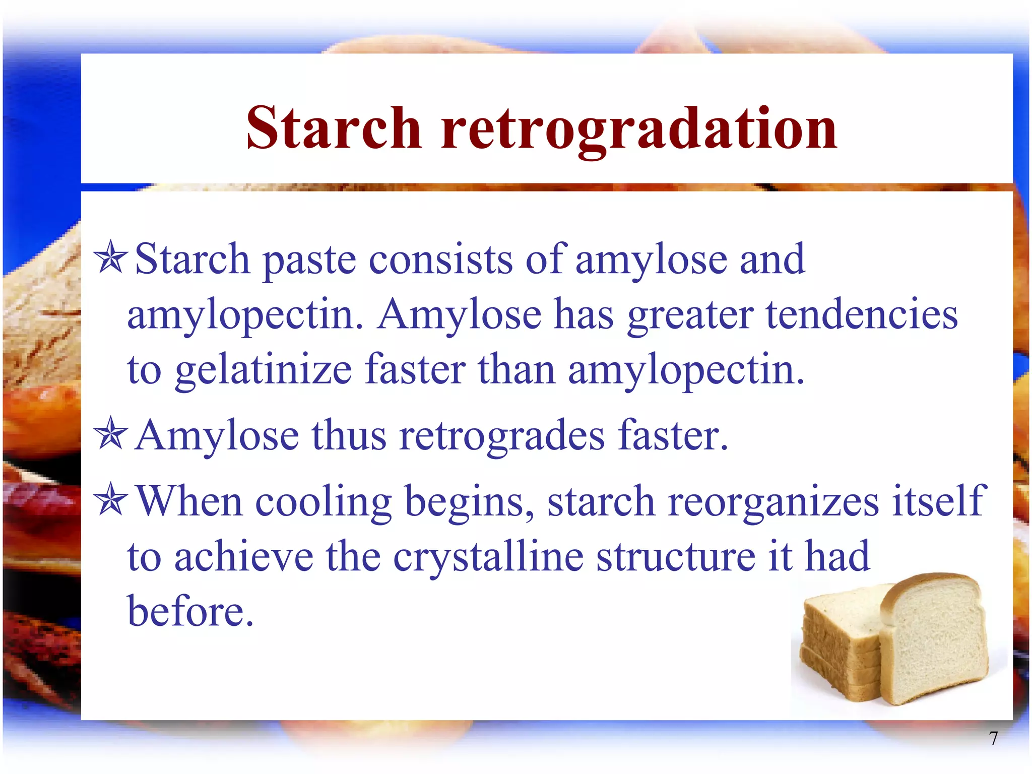 Causes of bread staling | PDF