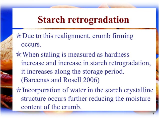 Causes of bread staling | PDF