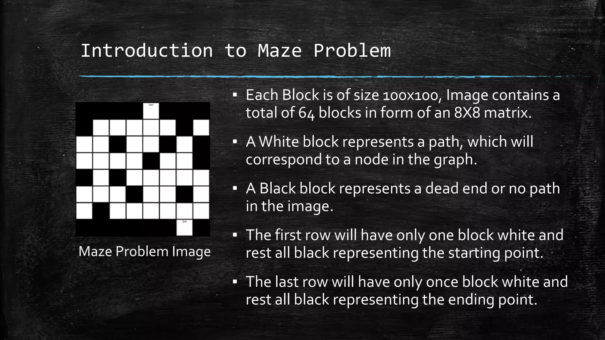 Breadth first algorithm for solving Image based maze problem | PPTX