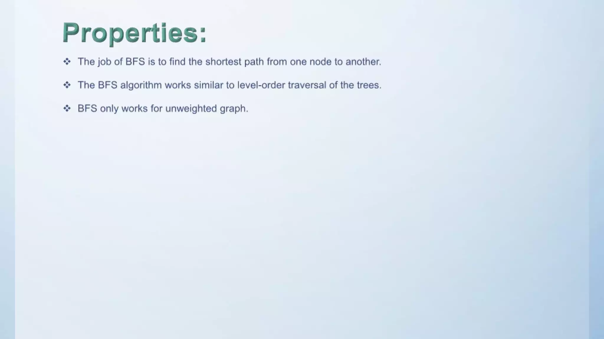 Breadth first search (BFS) | PPT