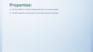 Breadth first search (BFS) | PPT