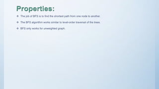 Breadth first search (BFS) | PPT