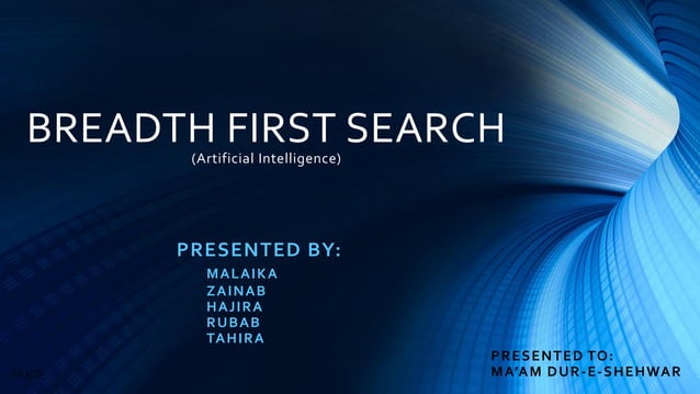Breadth first search signed | PPT