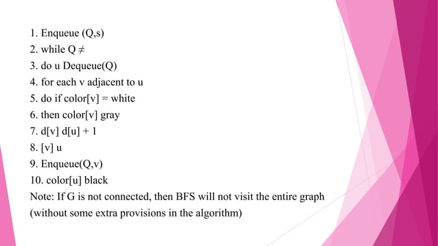 Breadth first search (Bfs) | PPTX | Search | Internet