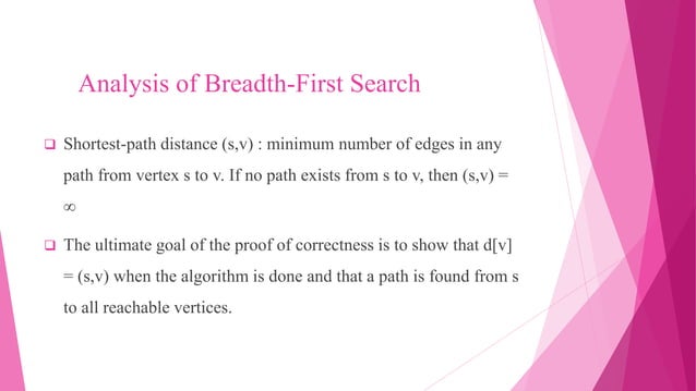 Breadth first search (Bfs) | PPTX | Search | Internet